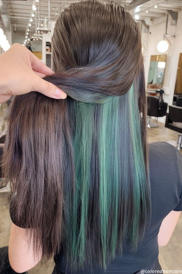 Peekaboo Hair Inspo: 12 Trendy Underlayer Hair Colors To Show Your Stylist