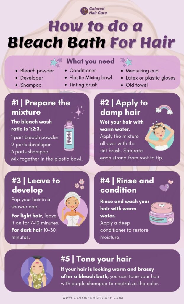 Bleach Wash To Lighten Hair