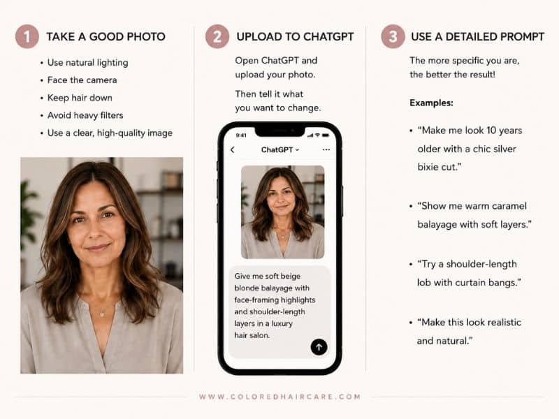 How To Try On Hair Colors And Hairstyles Using ChatGPT AI